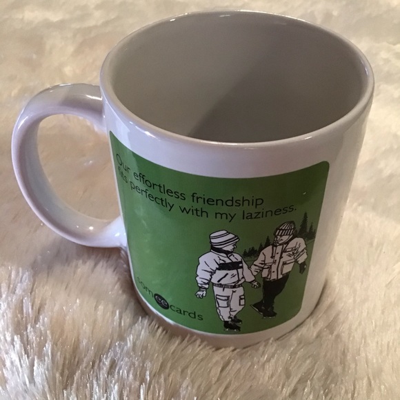 Someecards | Dining | Vintage Friendship Effortless Laziness Coffee Cup ...